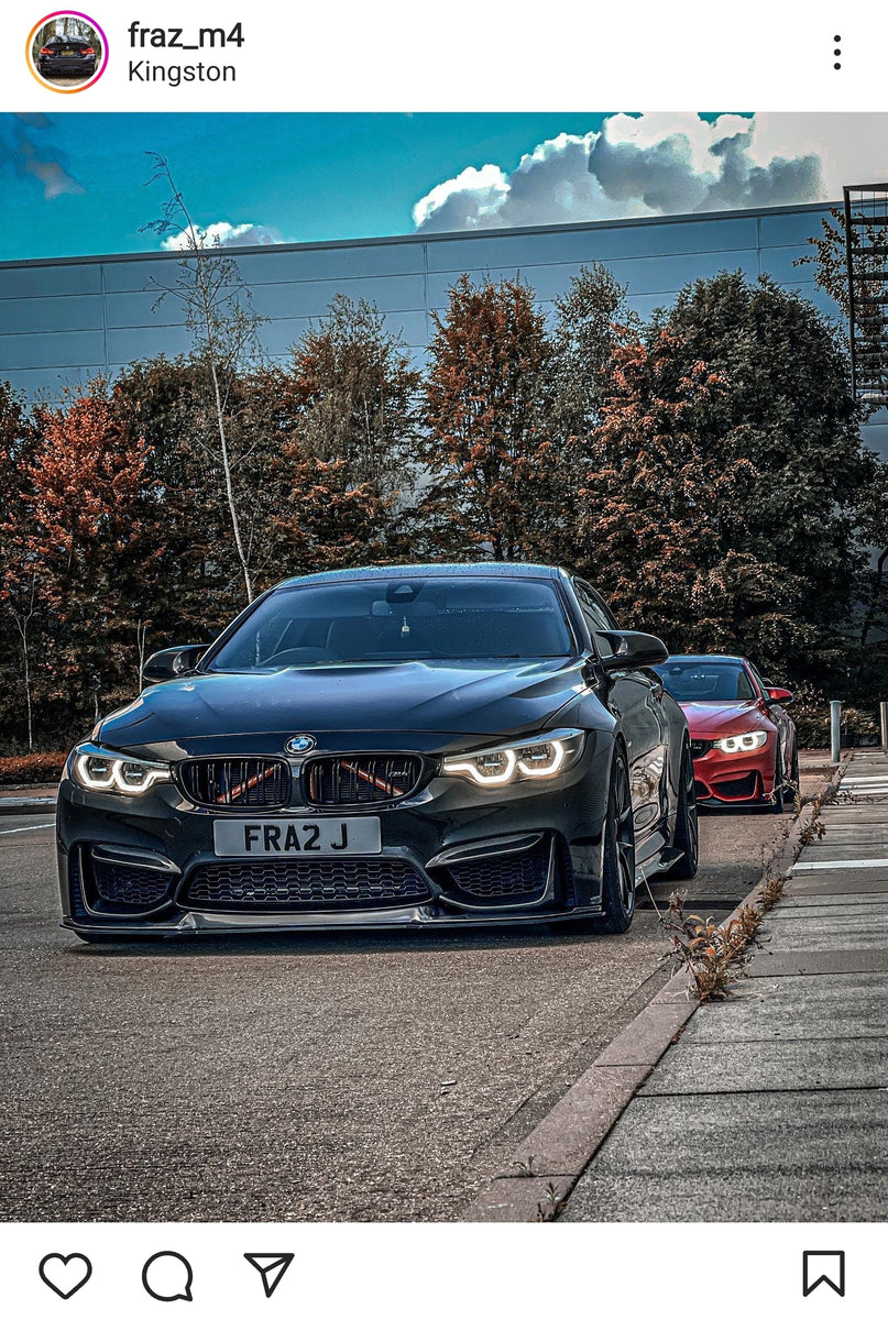 BMW M4 with some tinted 4D gel plates – PL8 LAB