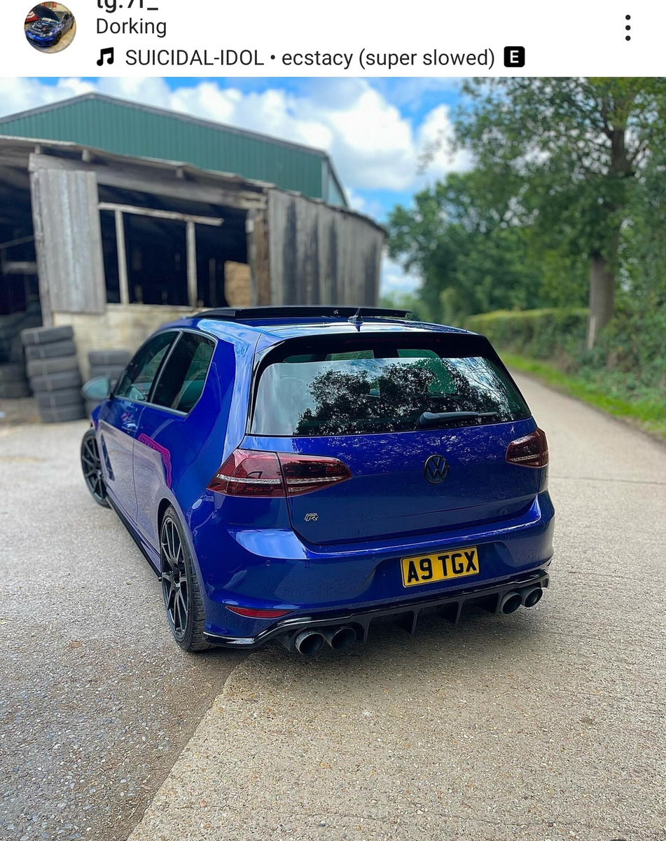VW Golf R with some aluminium pressed plates – PL8 LAB