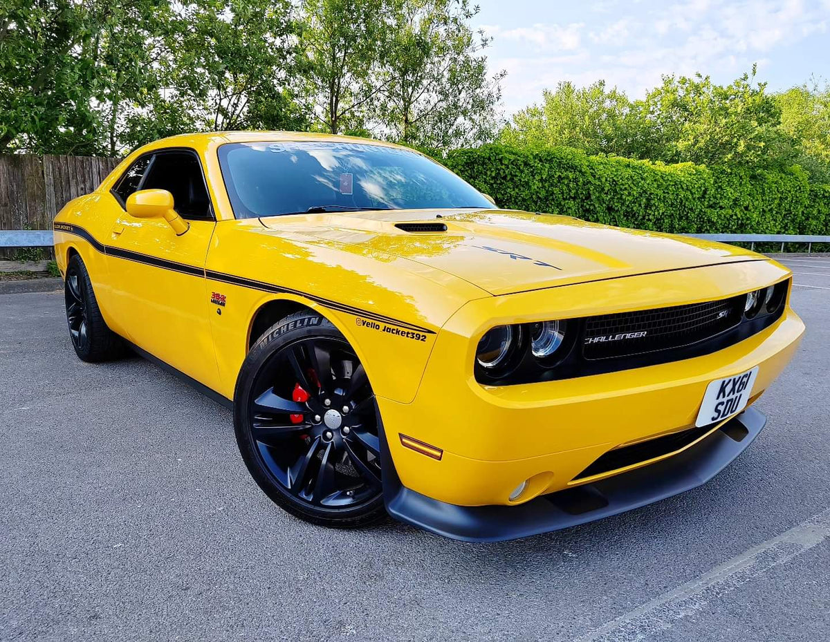 Dodge Challenger Yellow Jacket with some Import 3D gel plates – PL8 LAB