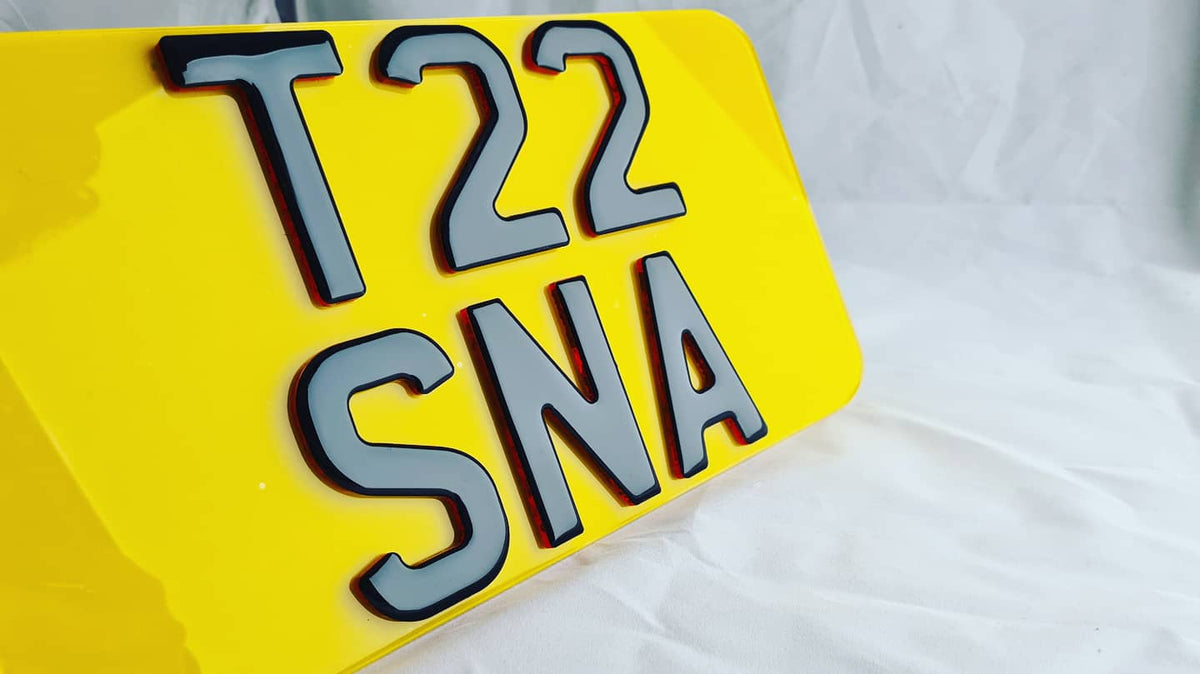 13x7" JDM Neon 4D Plates – PL8 LAB