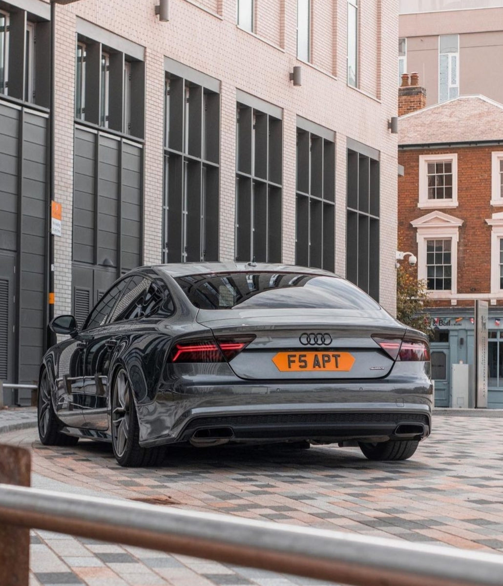 Audi A7 with some shaped 4D plates – PL8 LAB