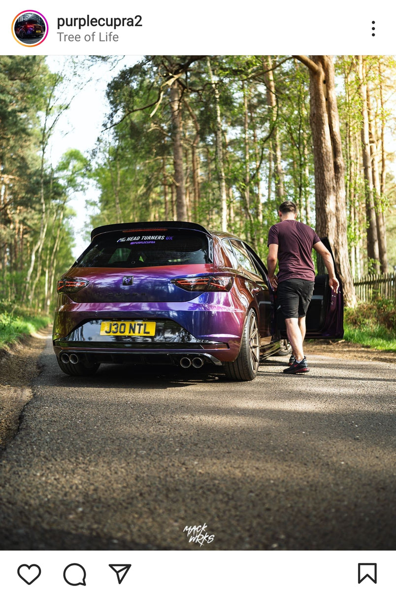 Purple Seat Cupra with some 4D gel plates – PL8 LAB