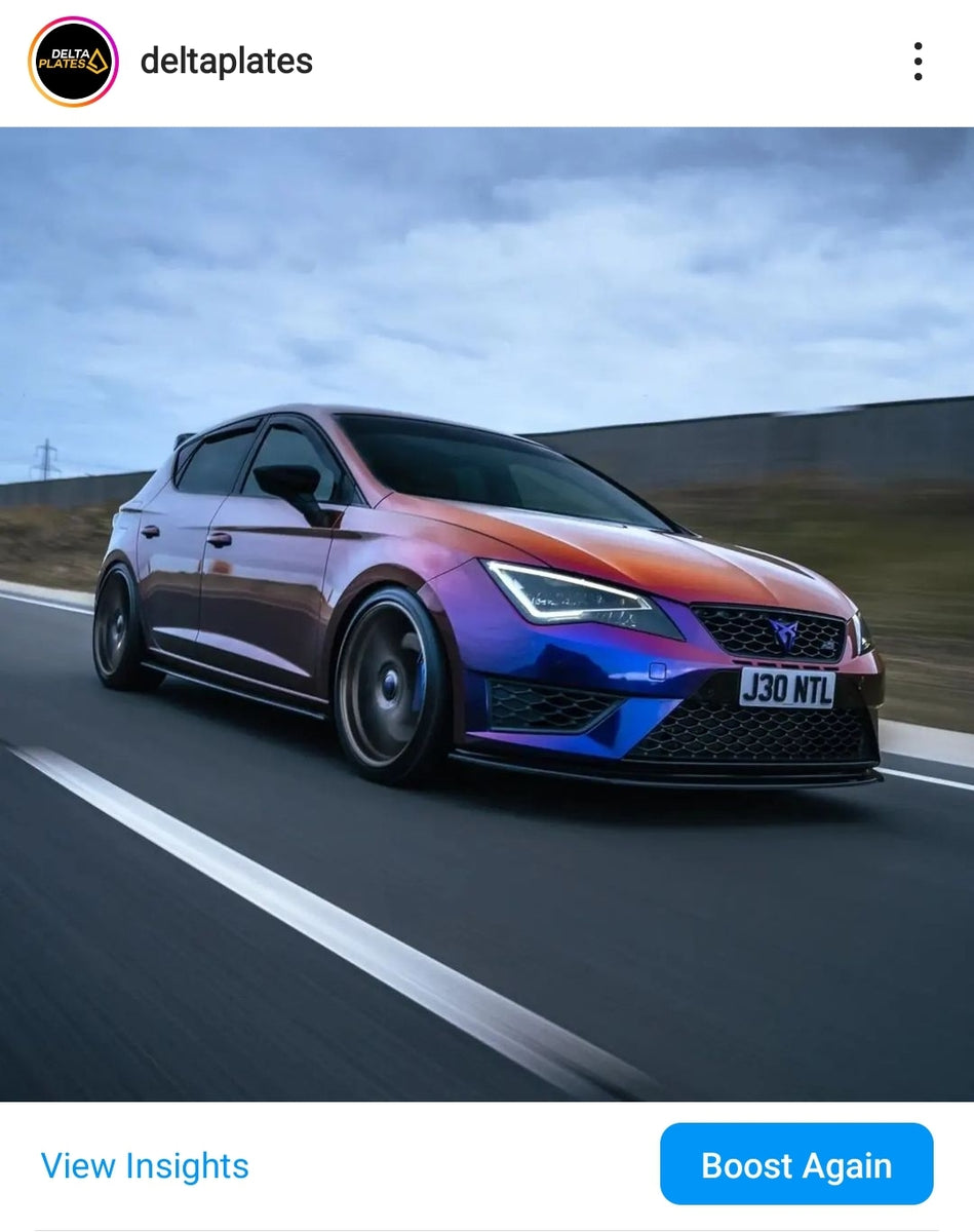 Purple Seat Cupra with some 4D gel plates – PL8 LAB