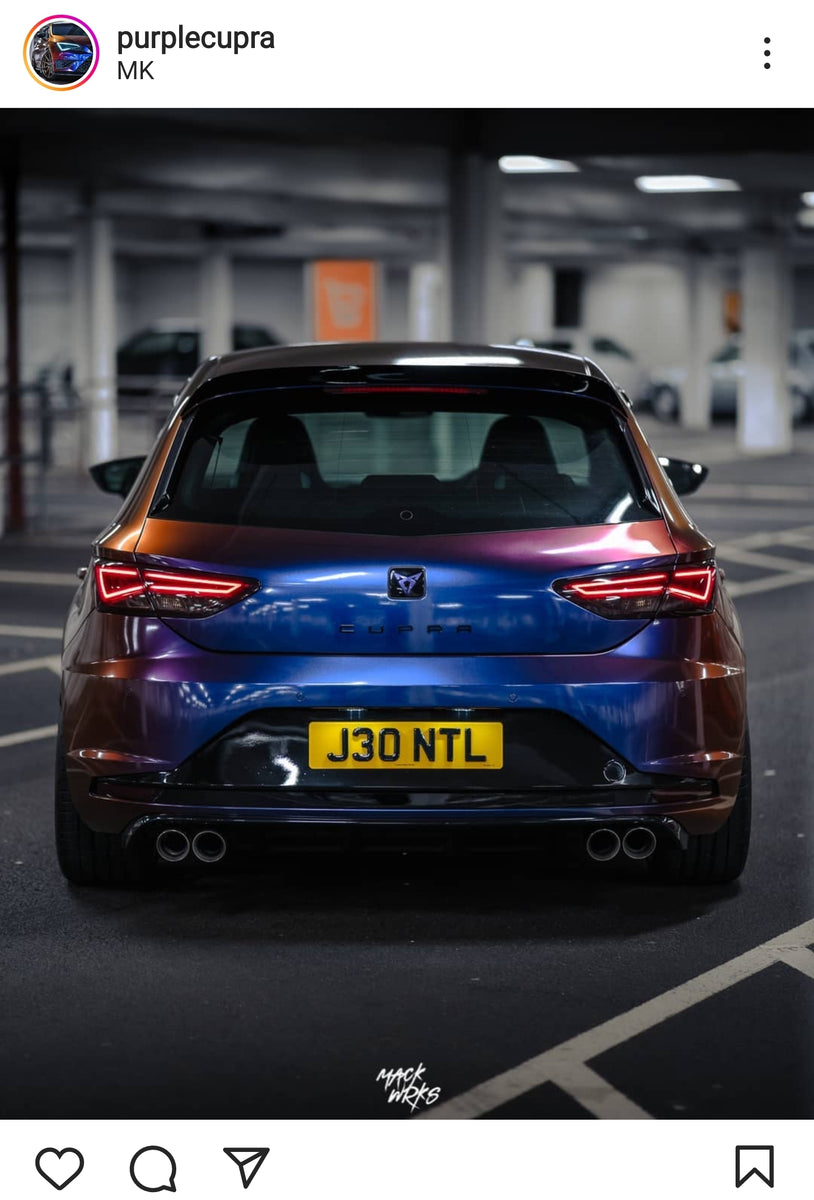 Purple Seat Cupra with some 4D gel plates – PL8 LAB