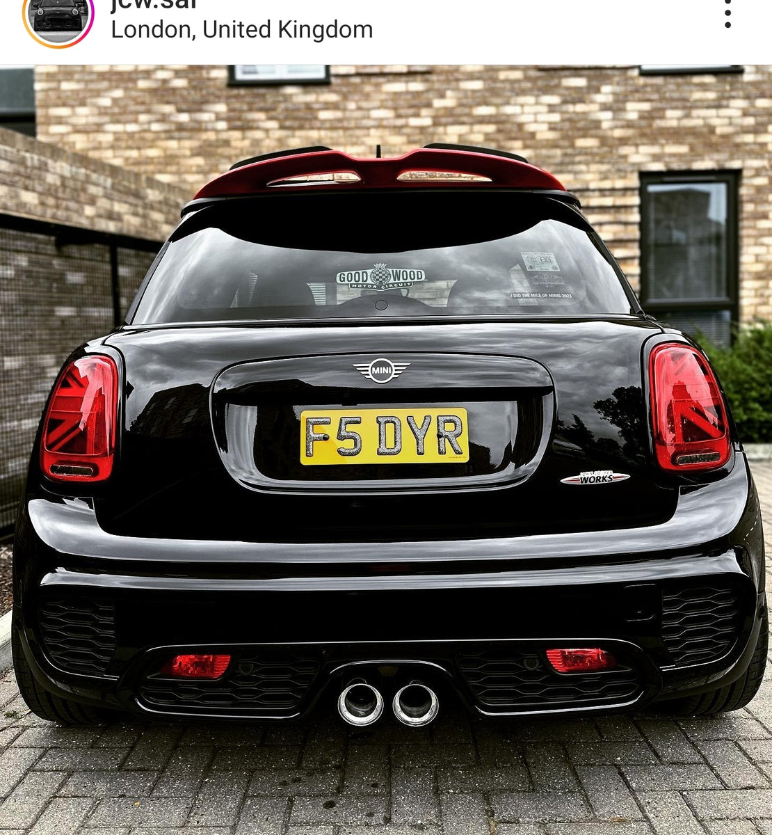 Mini Cooper JCW with some 3D gel plates – PL8 LAB