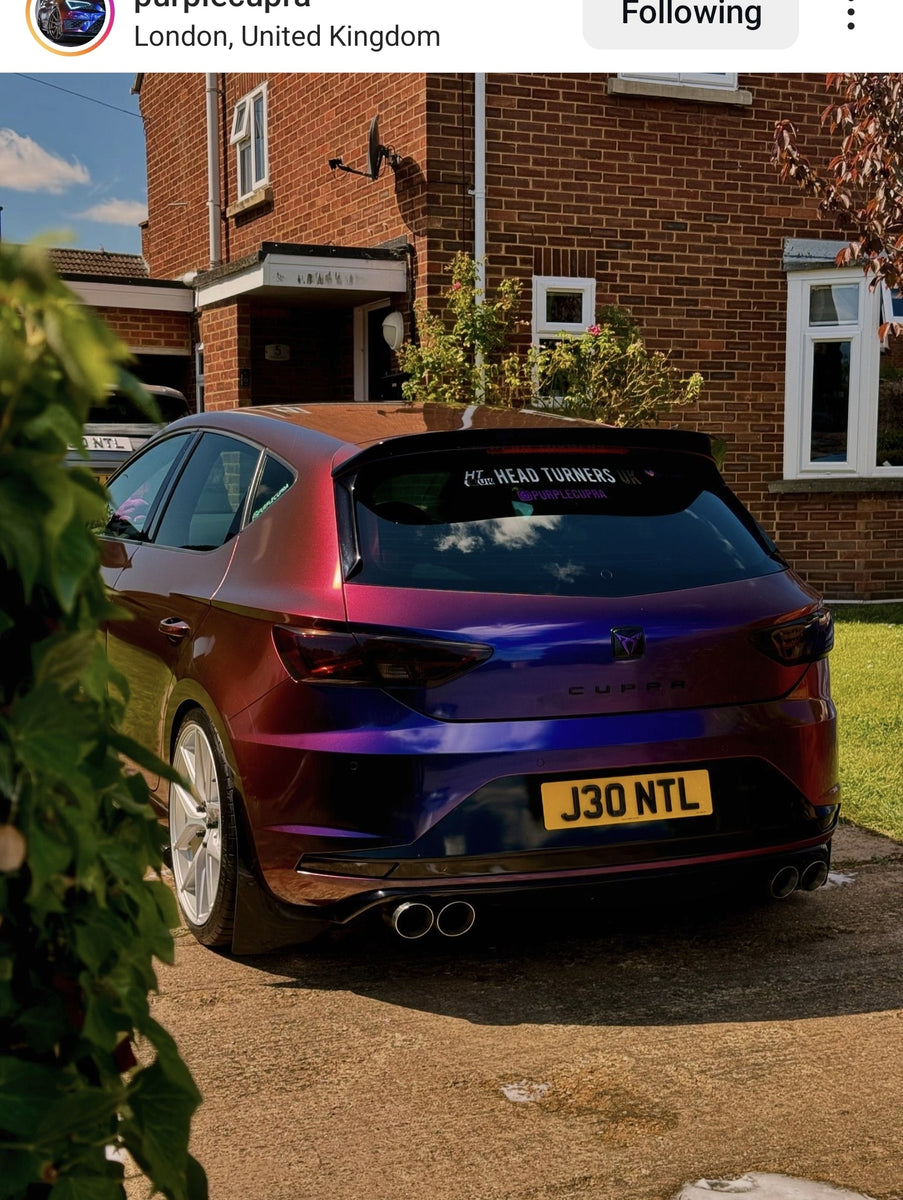 Purple Seat Cupra with some 4D gel plates – PL8 LAB